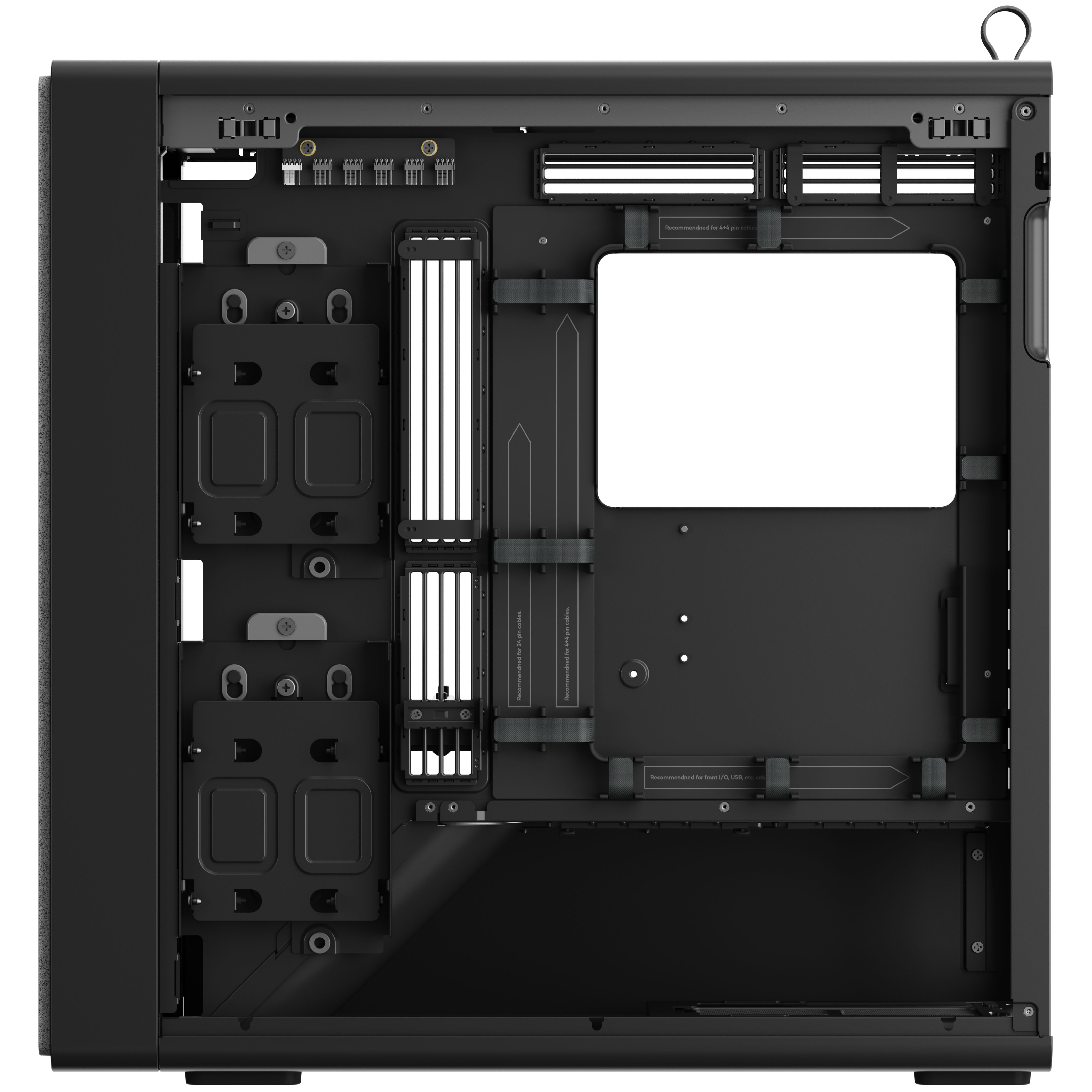HAVN BF 360 Flow PC Case, Midi Tower, E-ATX, Tempered Glass - Black